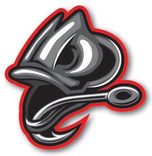 Hooked Fish Head Decal – Decal City NZ